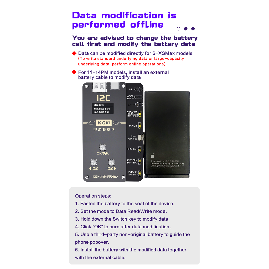 i2C KC01 Comprehensive Battery Repair Instrument Support 6-14PM – CME ...