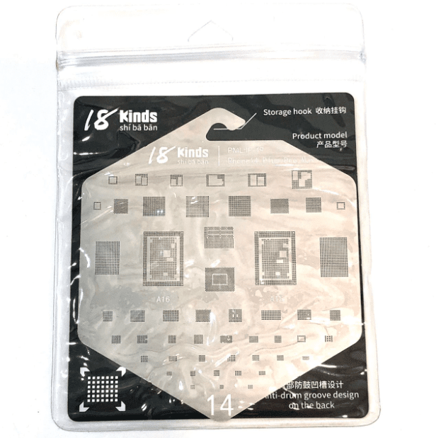 18Kinds Stencils PML: IP-19 for IP14 Series BGA IC – CME Distribution ...