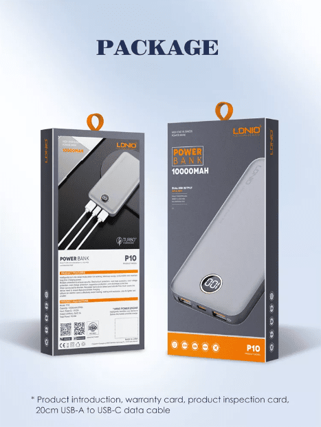 LDNIO P10 Power Bank 10000mAh – CME Distribution Sdn Bhd
