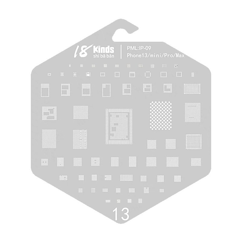 18KINDS BGA Stencils – PML:IP-09 – Phone13/MINI/PRO/MAX – CME ...