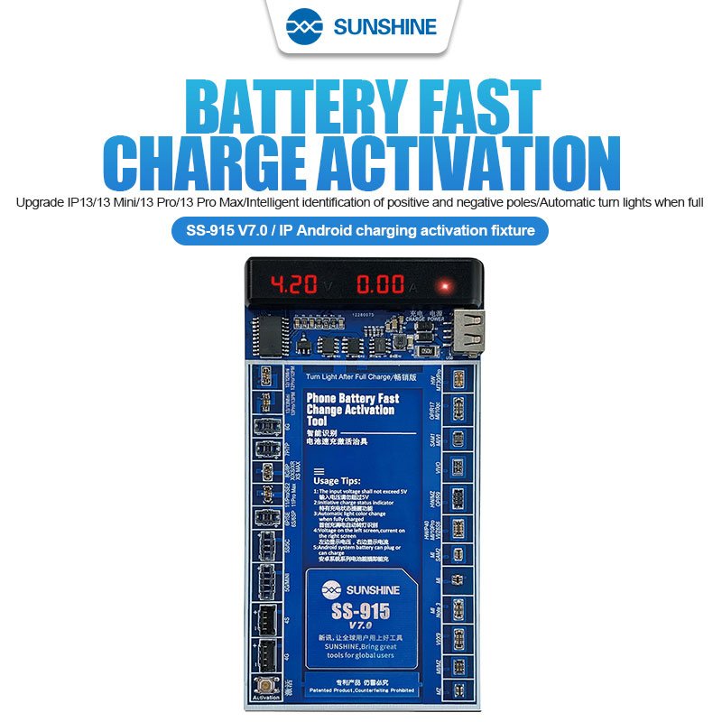 SUNSHINE SS-915 IP & Android Smart Phone Battery Fast Charging and ...