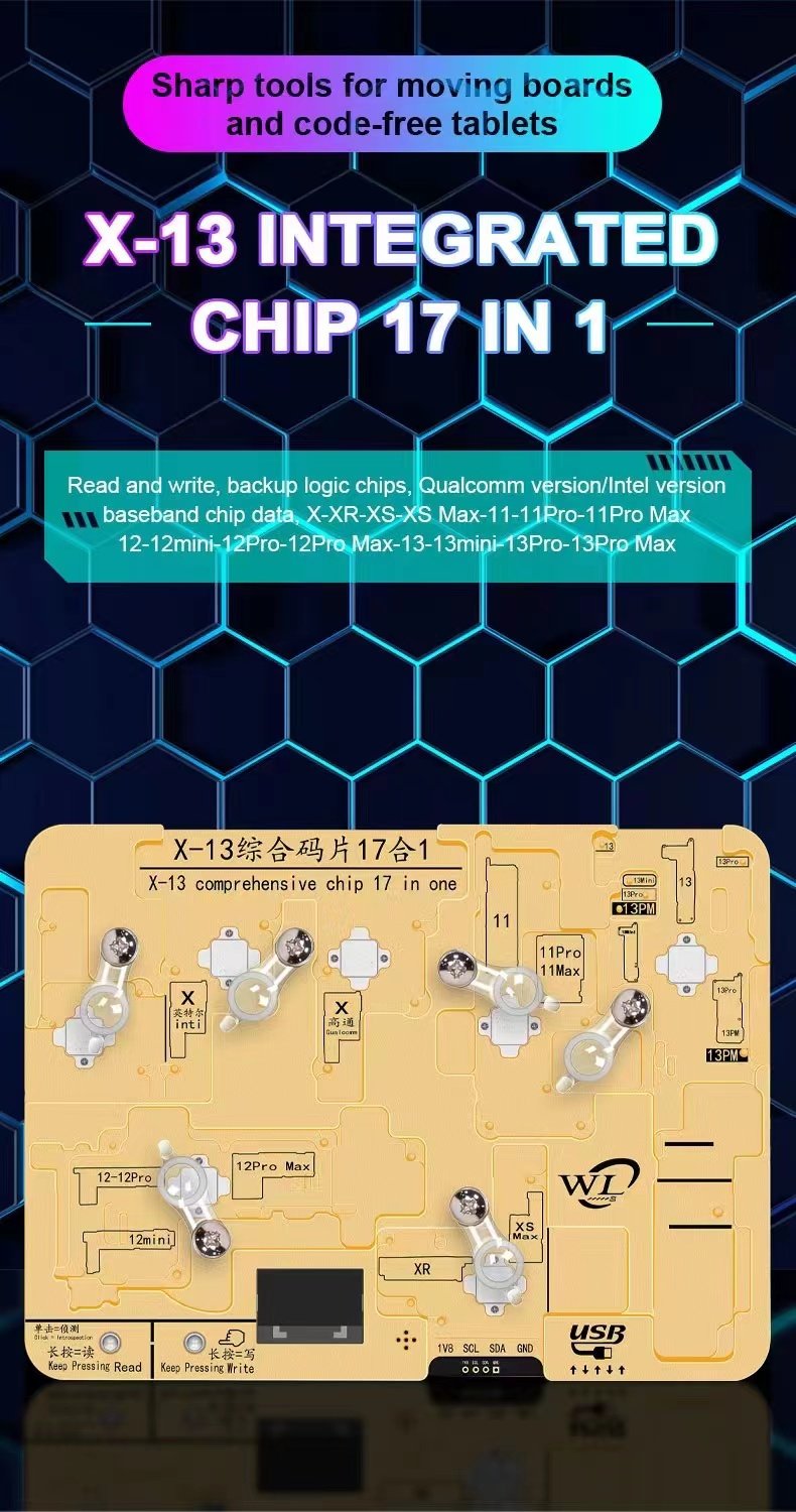 WL WANLOONG X-13 Comrehehsive Chip 17 in 1 Chip Programmer – CME ...