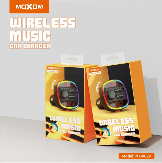 MOXOM MX-VC28 Wireless Music Car Charger – CME Distribution Sdn Bhd