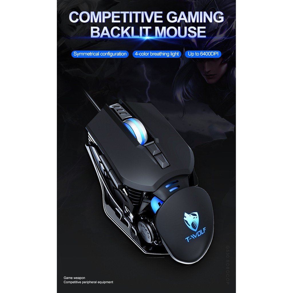 T-WOLG G530 Wired Gaming Mouse – CME Distribution Sdn Bhd