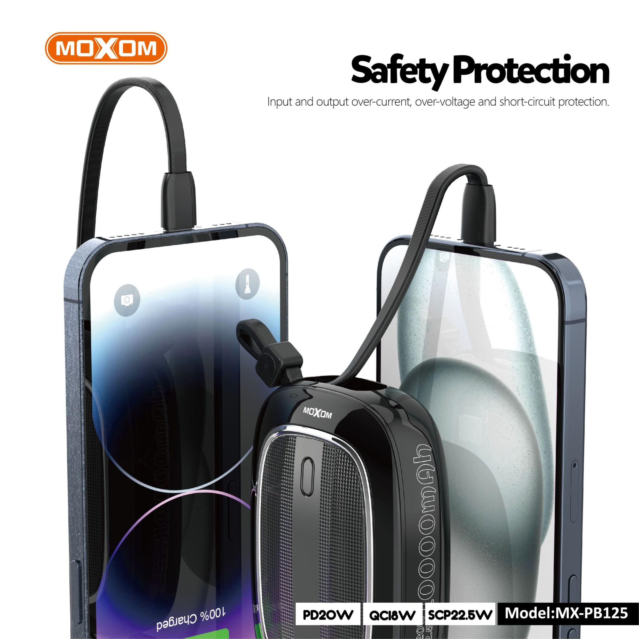 MOXOM MX-PB125 10000mAh Power Bank – CME Distribution Sdn Bhd