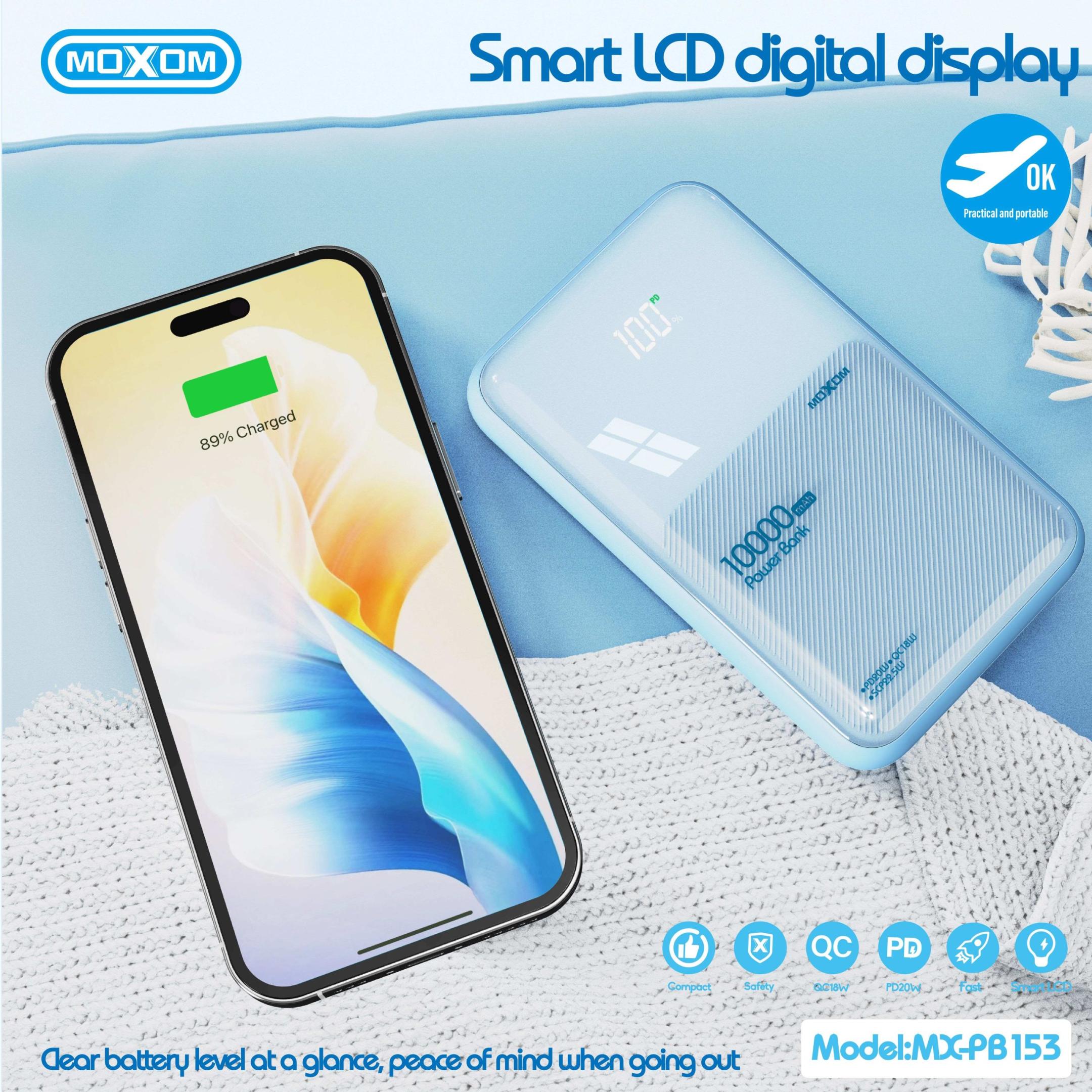 MOXOM MX-PB153 10000mAh Power Bank – CME Distribution Sdn Bhd