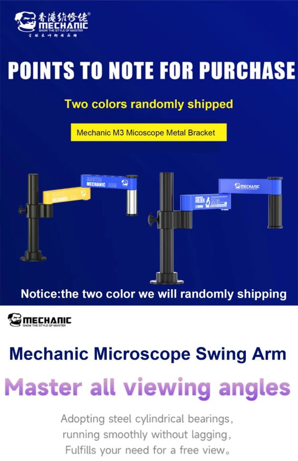 MECHANIC M3 360° Rotation Universal Swing Arm for Microscope – CME ...