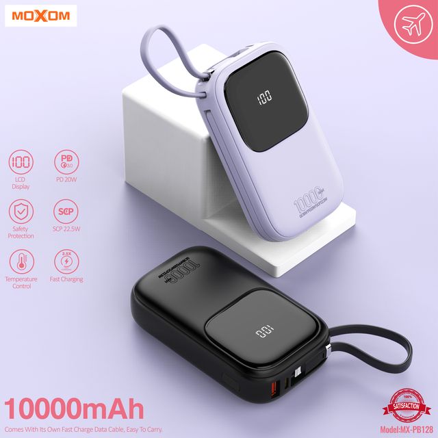 MOXOM MX-PB128 10000mAh Power Bank – CME Distribution Sdn Bhd