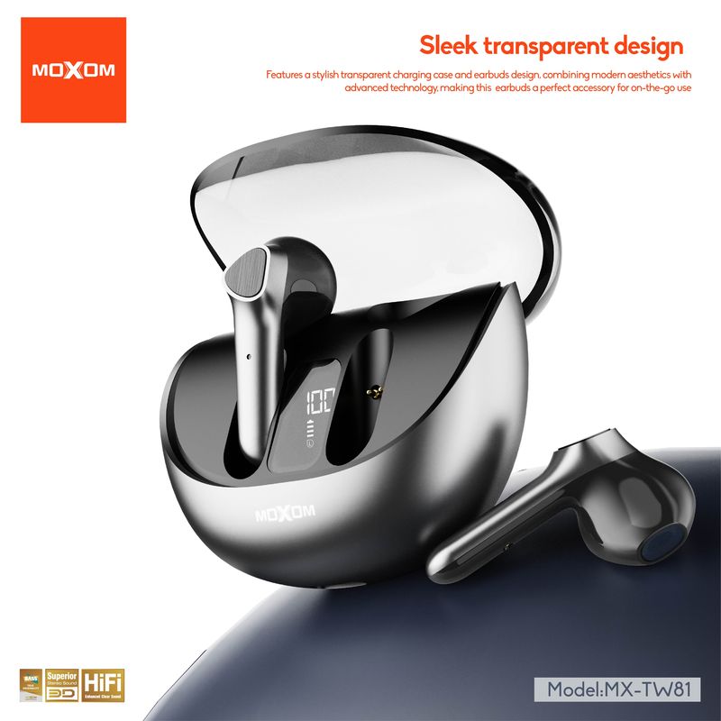 MOXOM MX-TW81 Galaxy TWS Smart Wireless Earbuds – CME Distribution Sdn Bhd