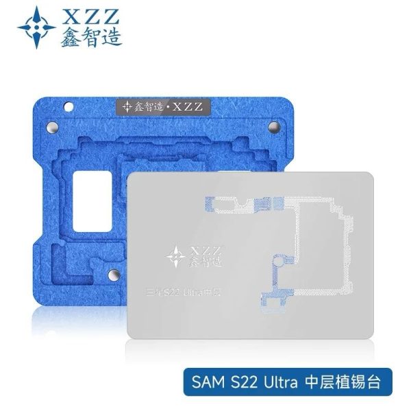 XZZ SAM S22ULTRA Middle Layer Tin Plating Positioning Plate + Stencil ...