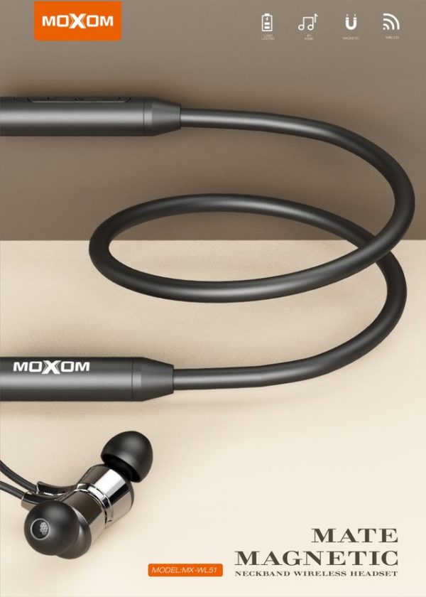 MOXOM MX-WL51 Mate Magnetic Neckband Wireless Headset – CME ...