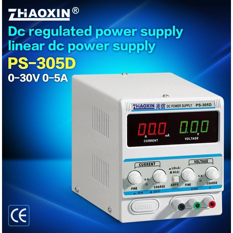 ZHAOXIN PS-305D DC Power Supply (3 Digit) 30V 5A – CME Distribution Sdn Bhd