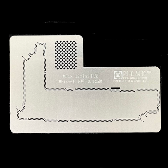 AMAOE BGA STENCILS MFIX/12Mini Middle Board-0.12mm – CME Distribution ...