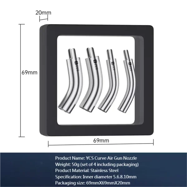 YCS 杨长顺 Blower Addon Curve Tips – (1SET/4PCS) – CME Distribution Sdn Bhd