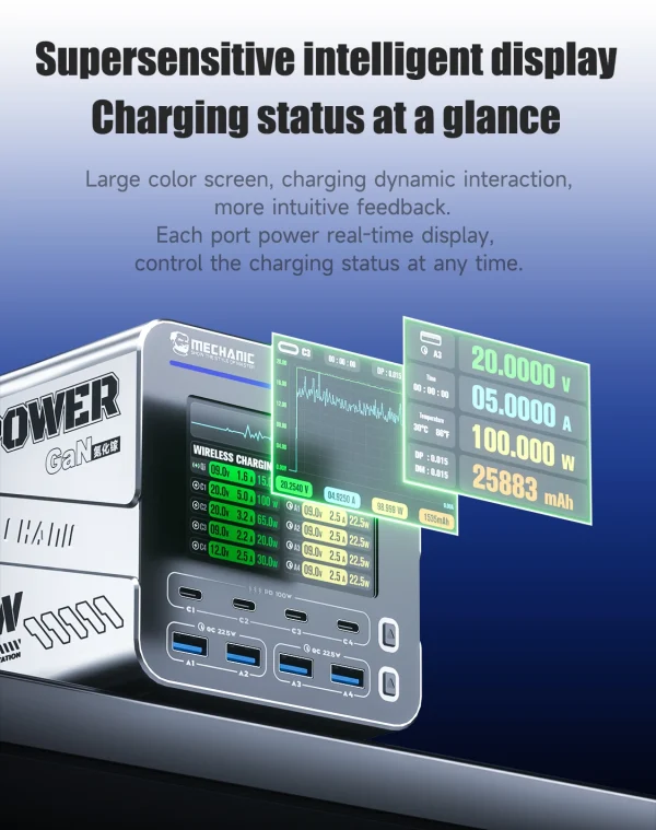 MECHANIC G-POWER 160W Desktop Super Fast Charging Station – CME ...