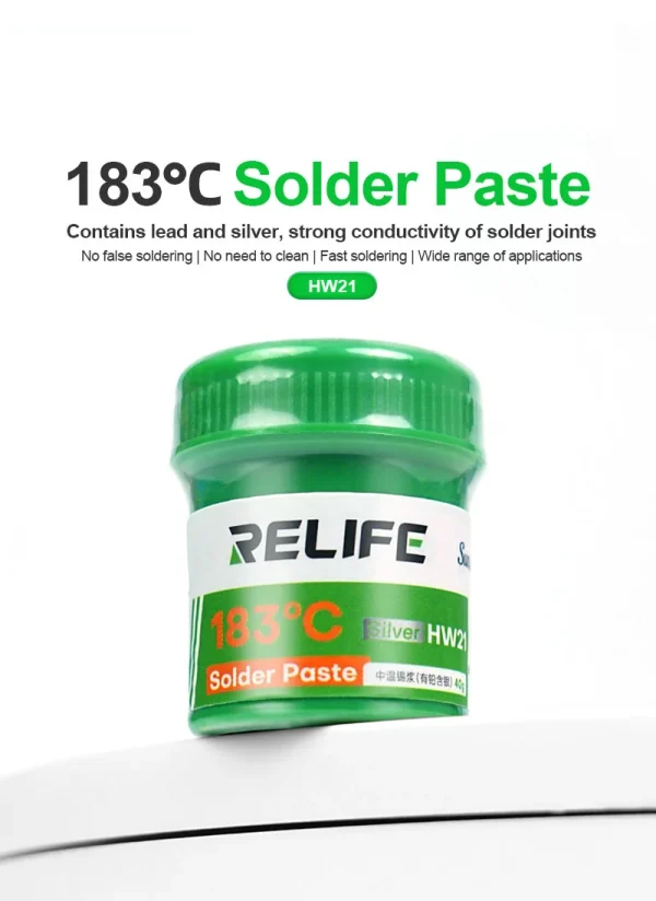 SUNSHINE RELIFE HW21 Solder Paste 183°C (40G) – CME Distribution Sdn Bhd